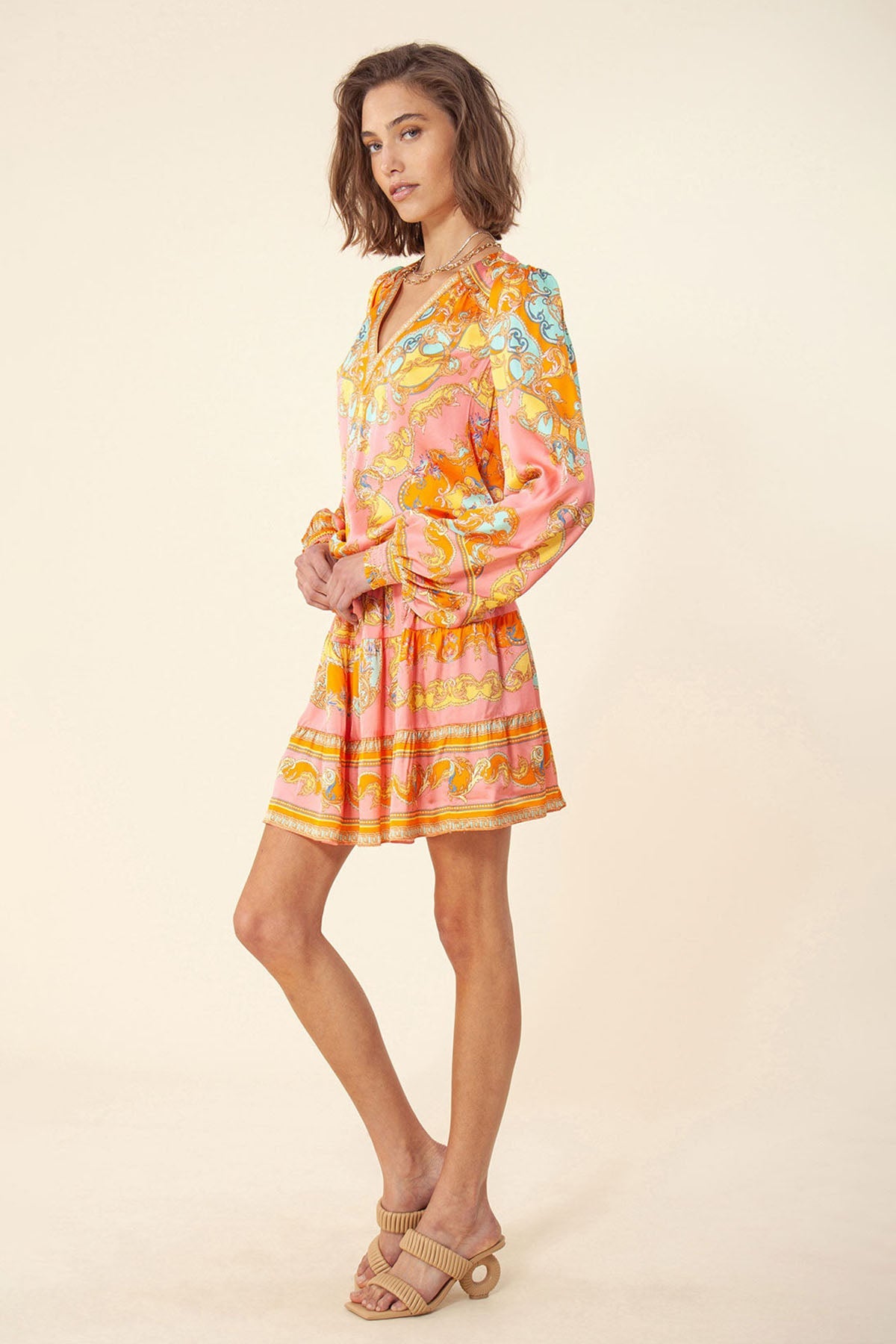 Hale Bob Garland Mini Elbise 31AG6020 PNK