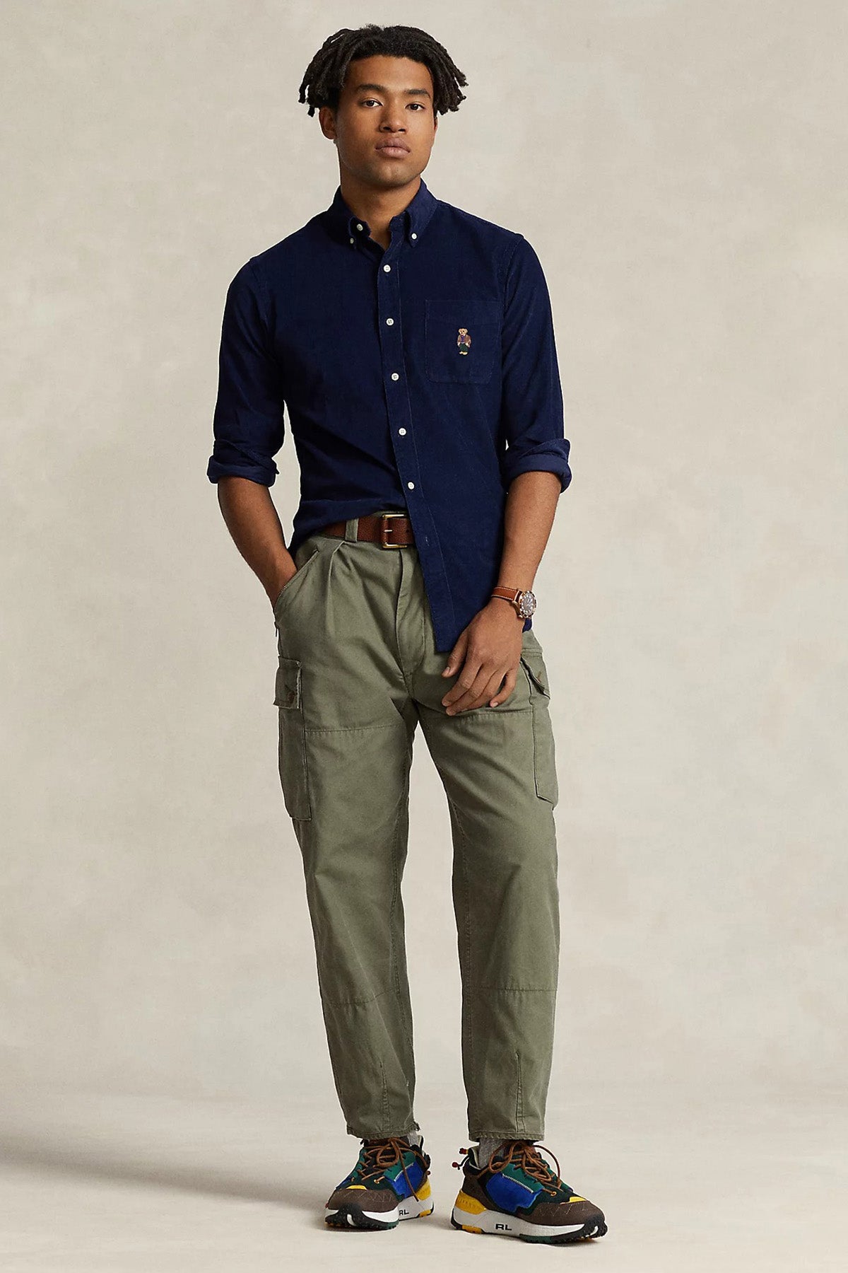 Polo Ralph Lauren Polo Bear Custom Fit Kadife Gömlek 710922251001