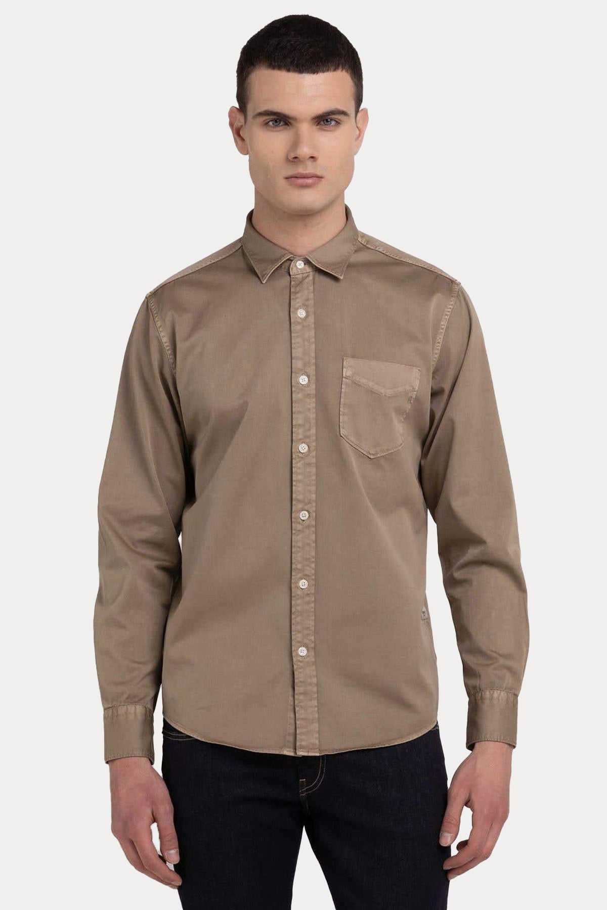 Replay Klasik Yaka Cep Detaylı Gömlek M4106 84762G 725