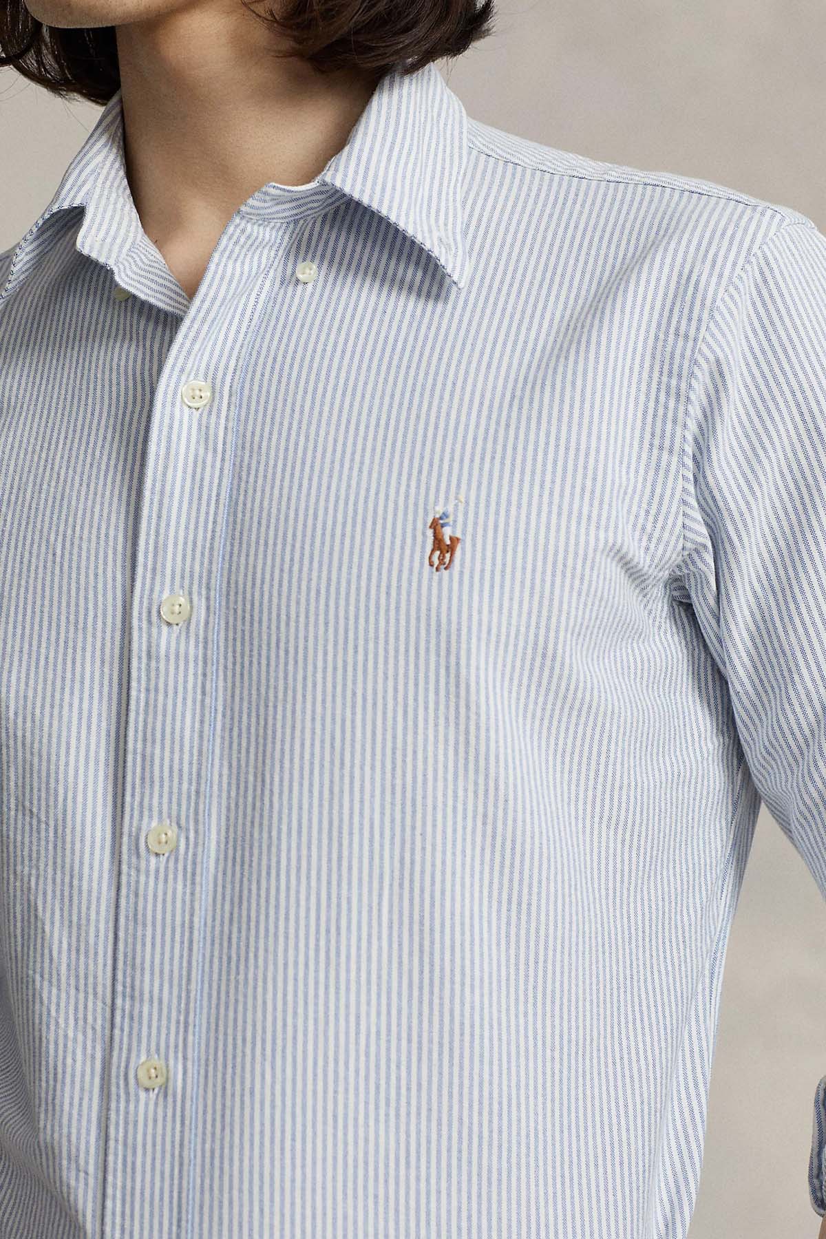 Polo Ralph Lauren Custom Fit Çizgili Oxford Gömlek 710792041004