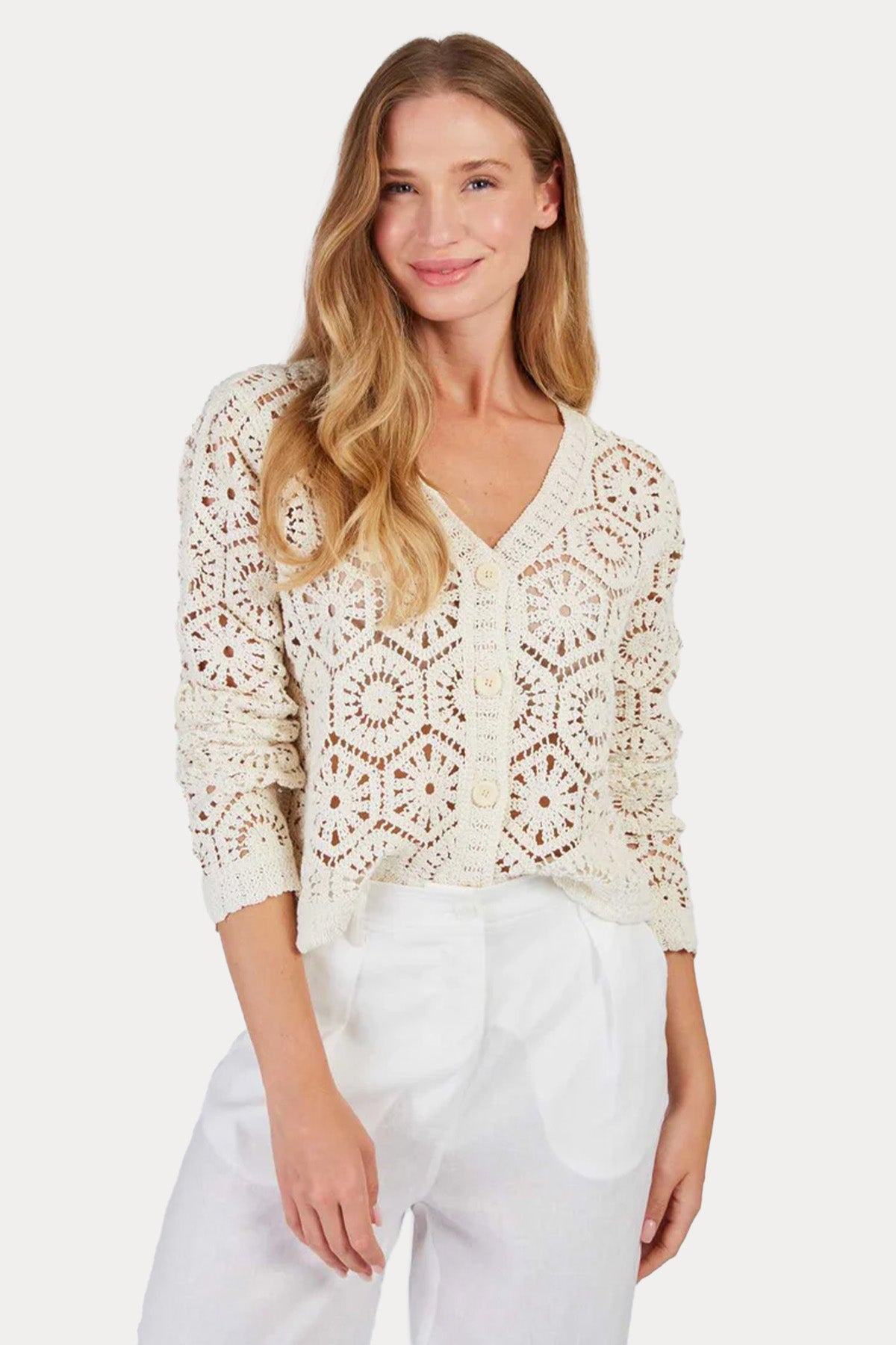 Rene Derhy Filou Relaxed Fit Lazer Kesim Örgü Triko Ceket P545000 20