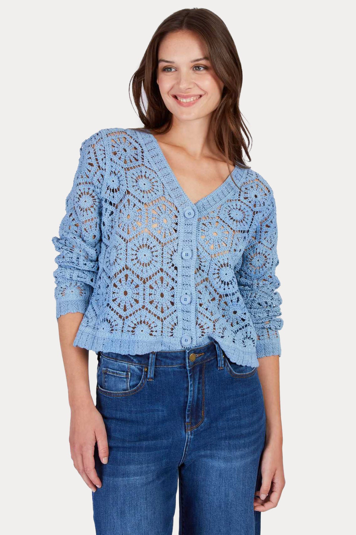 Rene Derhy Filou Relaxed Fit Lazer Kesim Örgü Triko Ceket P545000 3