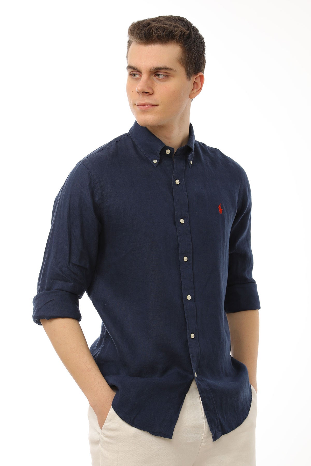 Polo Ralph Lauren Custom Fit Keten Gömlek 710794141002